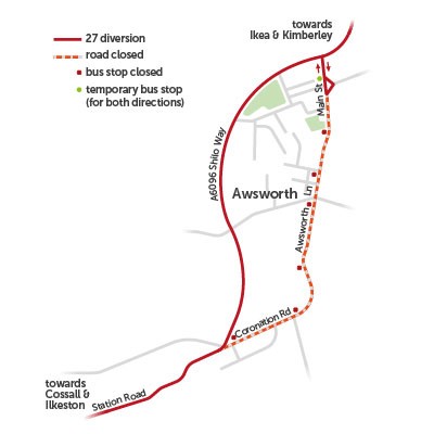 Awsworth Village - trent barton