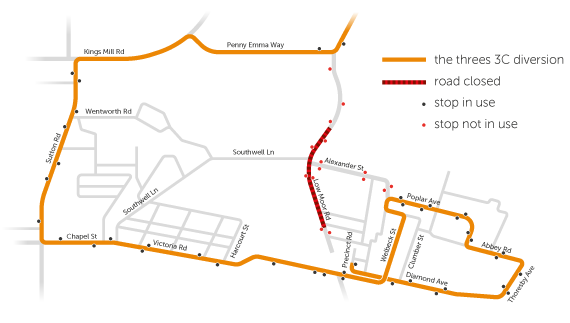 Kirkby Diversion Trent Barton