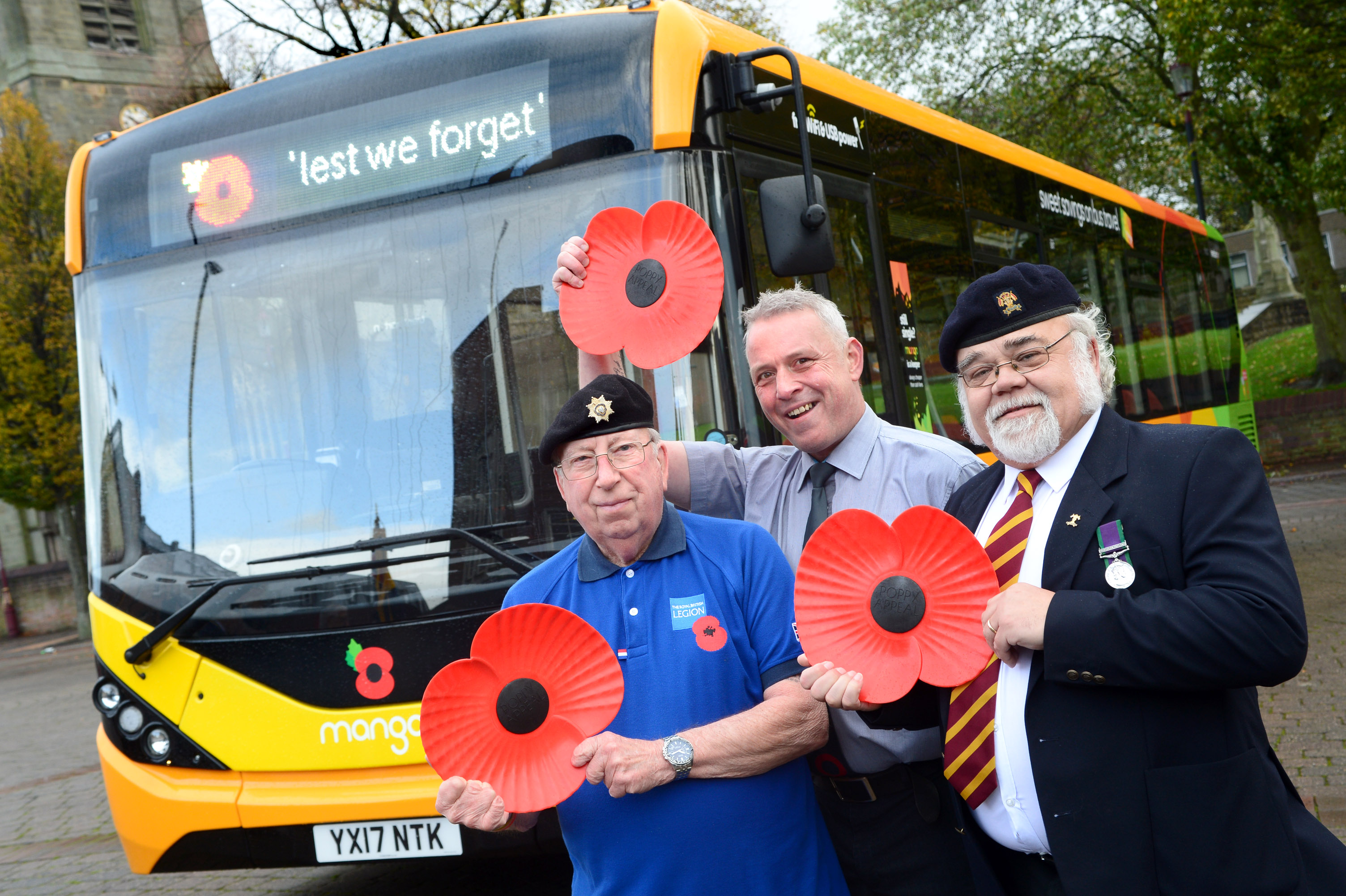 poppies take pride of place - trent barton